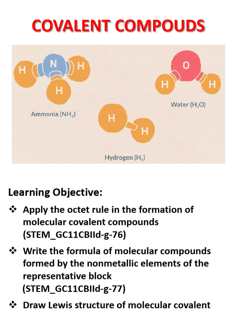 Understanding Covalent Compounds and Lewis Structures | PDF | Covalent Bond | Chemical Compounds