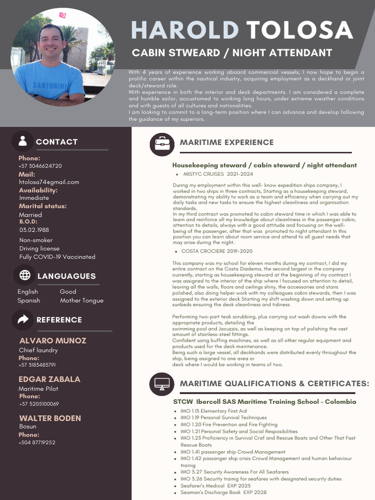 Resume 24000258096 20240708205349 5329 | PDF | Sailor | Ships