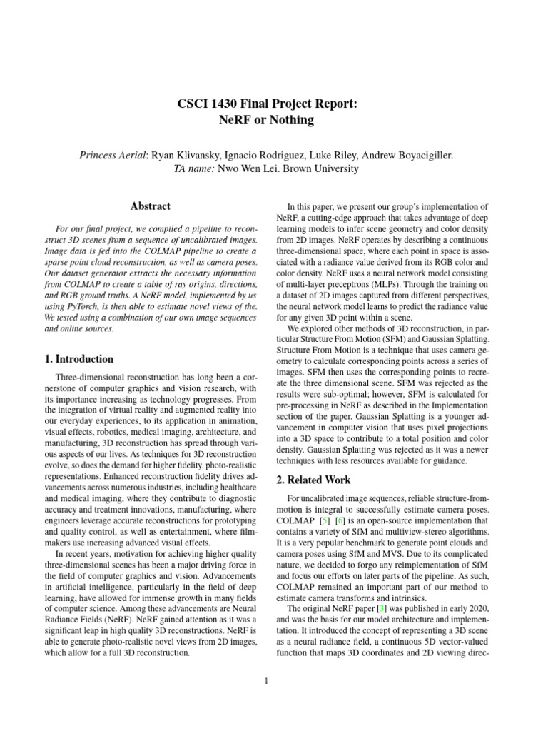 Neural Radiance Fields Implementation | PDF | Computer Graphics | Graphics