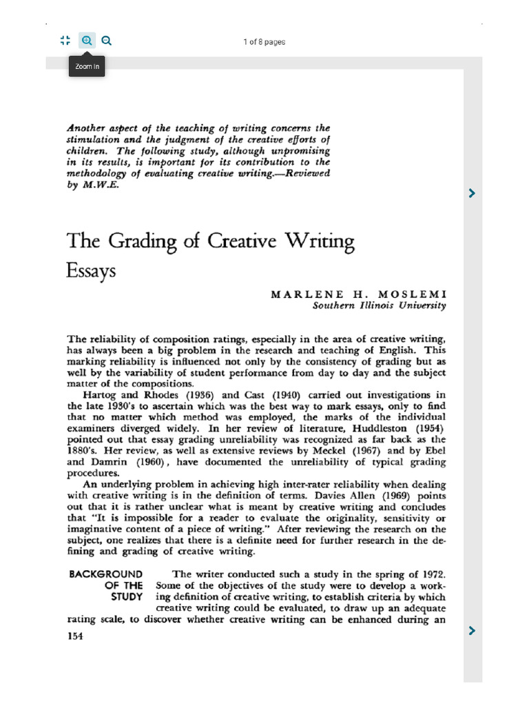 Grading Creative Writing | PDF