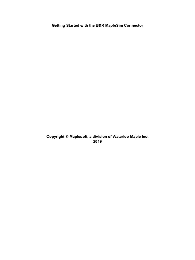 MapleSim BR Connector Getting Started Guide | PDF | Parameter (Computer Programming) | System