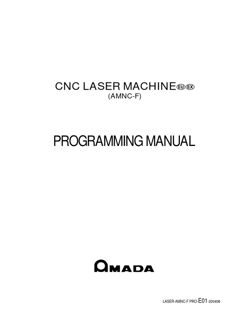 Amada Cnc Laser Machine Program Manual | PDF | Numerical Control | Geometry