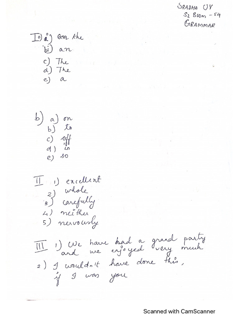 Grammar Model | PDF