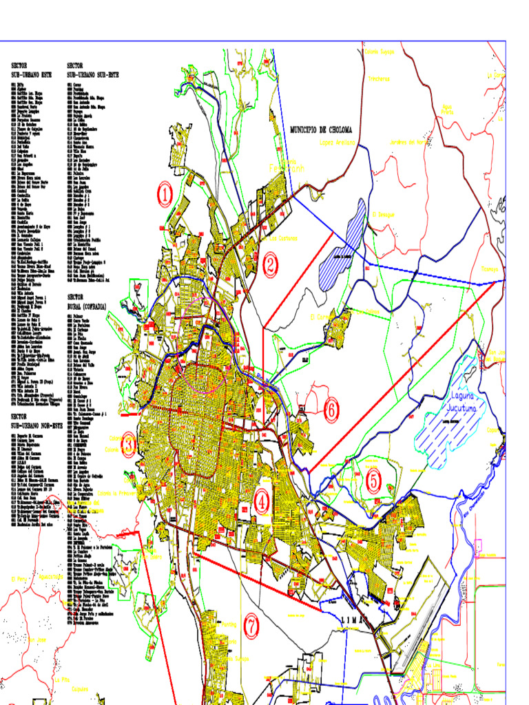 Mapa de Barrios y Colonias SPS | PDF