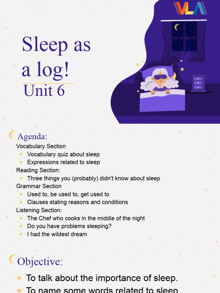 Unit 6 - Sleep As A Log! | PDF | Sleep | Dream