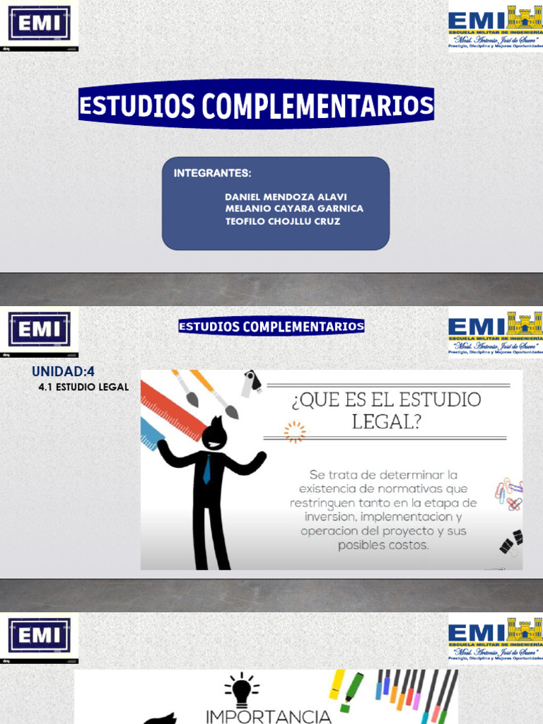 Estudio Complementarios | PDF | Evaluación de impacto ambiental | Protección del medio ambiente