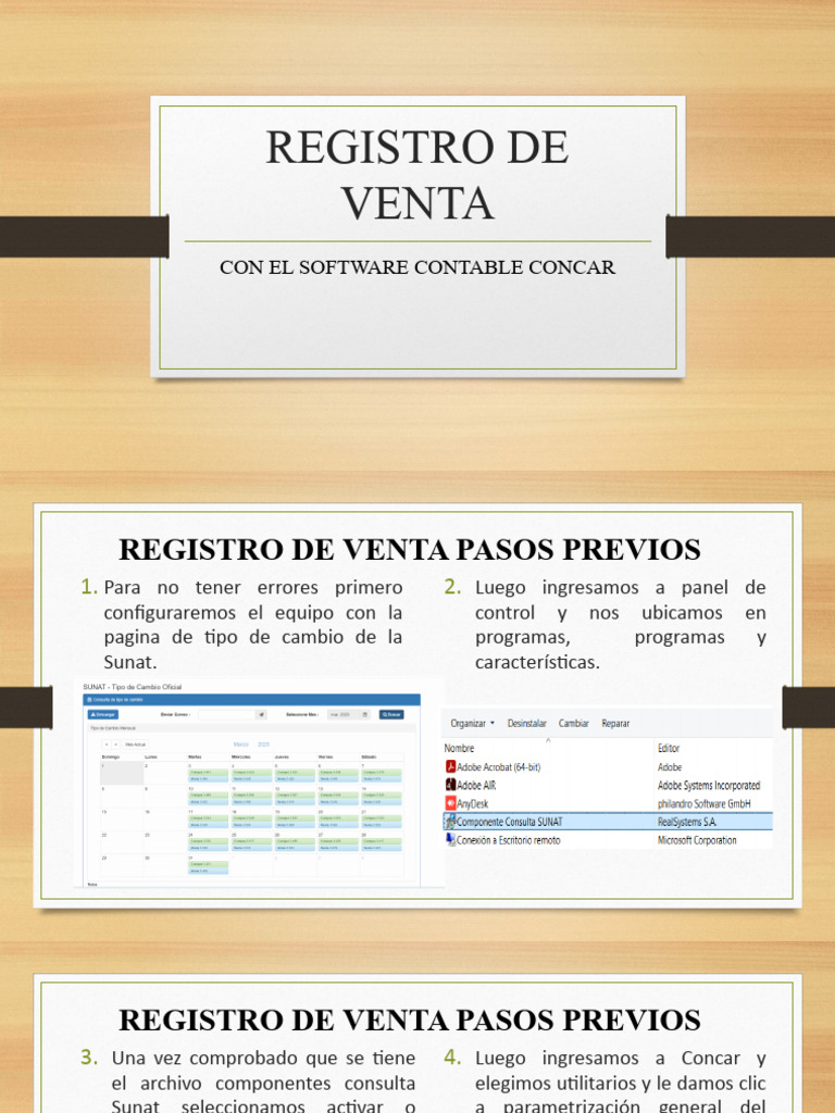 Registro de Venta | PDF | Ventana (informática) | Software