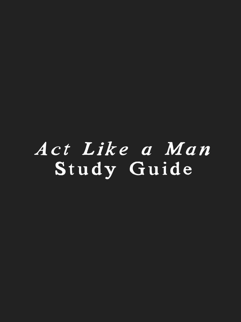 ALAM Study-Guide | PDF | Marriage | Courage