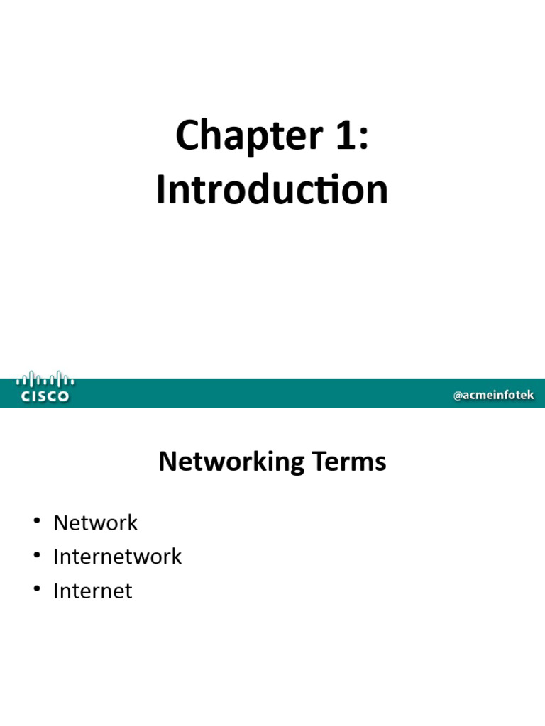 1 Introduction To Networking | PDF | Network Topology | Osi Model
