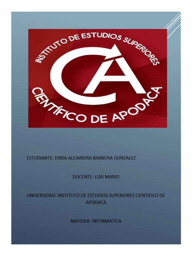 Informatica 2 | PDF | Microsoft Word | Archivo de computadora