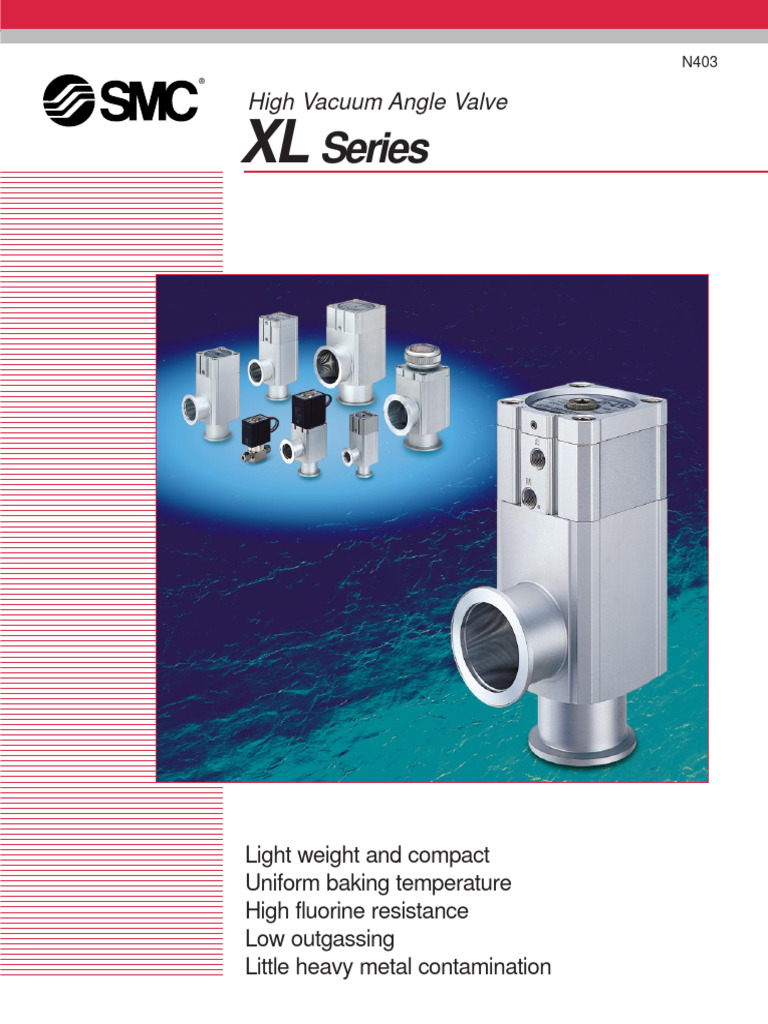 XL Series Vacuum Angle Valves | PDF | Valve | Switch