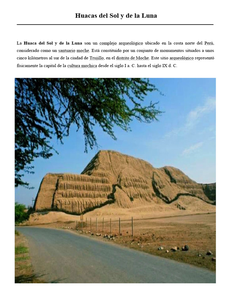 Huacas Del Sol y de La Luna | PDF