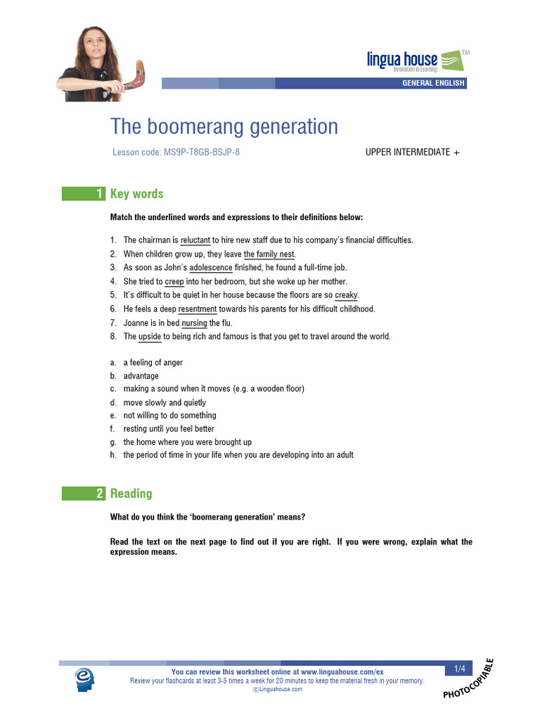 The Boomerang Generation | PDF