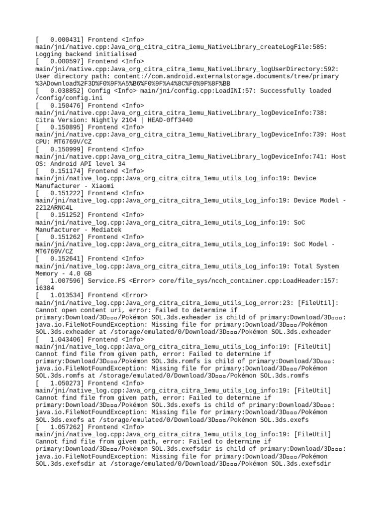 Citra Log | PDF | Computer Architecture | Computing Citra Log | PDF | Computer Architecture | Computing