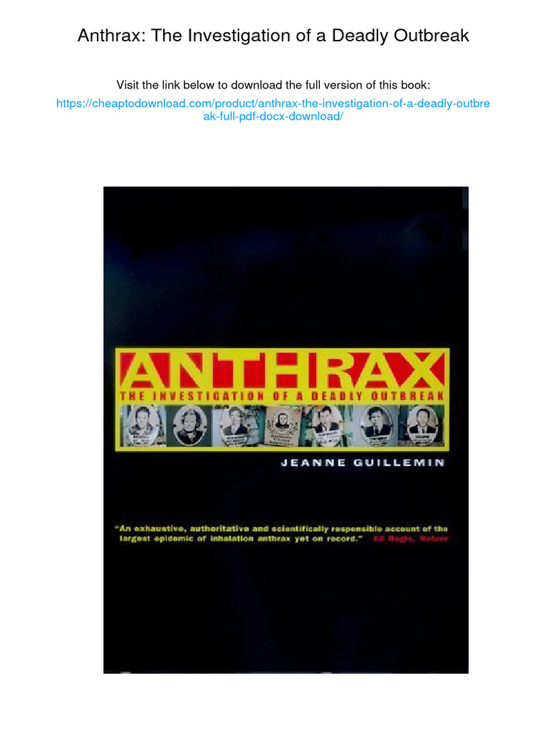 Anthrax Outbreak Investigation Report | PDF | Anthrax