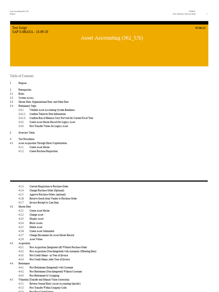 J62 S4hana2020 BPD en Us | PDF | Depreciation | Accounts Payable