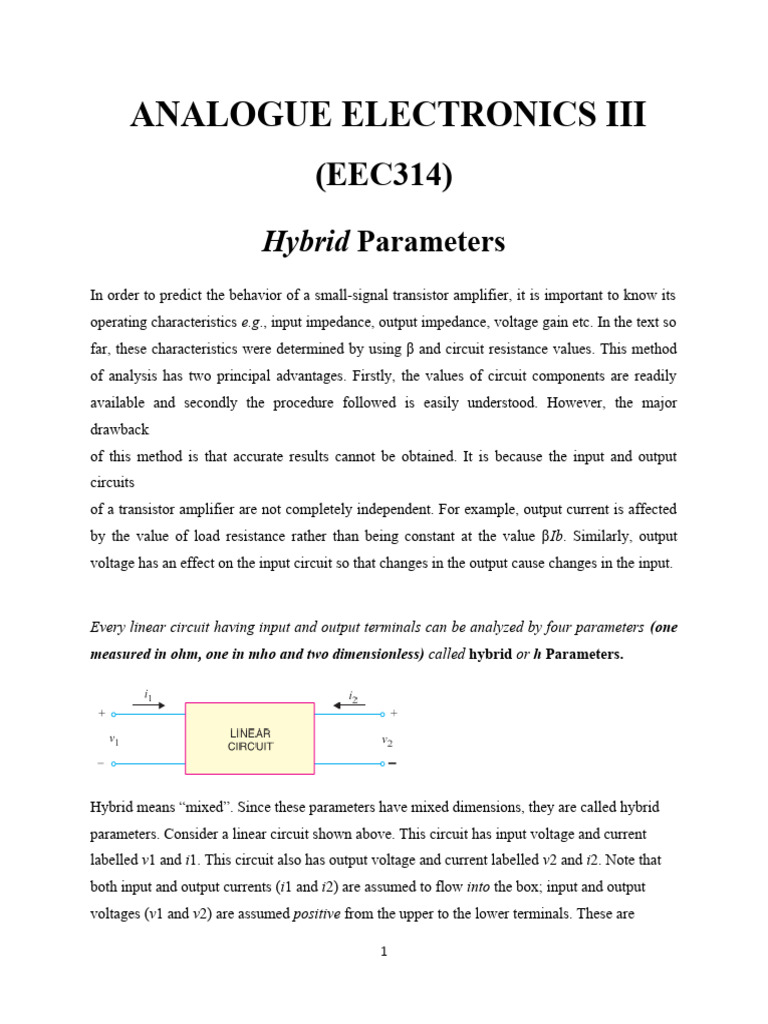 Analogue Electronics Iii Note | PDF | Operational Amplifier | Amplifier