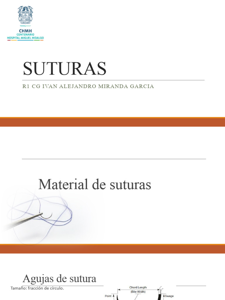 Suturas | PDF | Sutura Quirúrgica