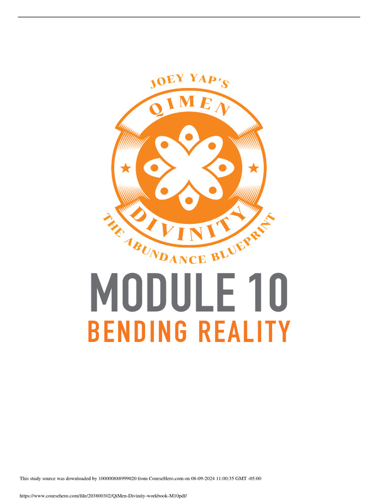 QiMen Divinity Workbook M10 PDF | PDF | Psychology | Cognition