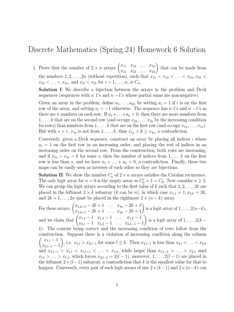 2024S Discrete Maths HW 6 Solution | PDF | Mathematical Relations ... 2024S Discrete Maths HW 6 Solution | PDF | Mathematical Relations ...
