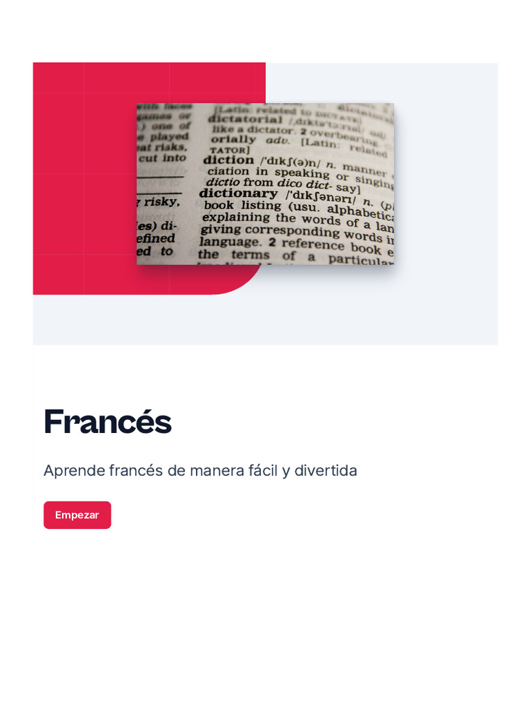 Idioma Francés Estructura de Curso Autodidacta | PDF | Idioma francés ...