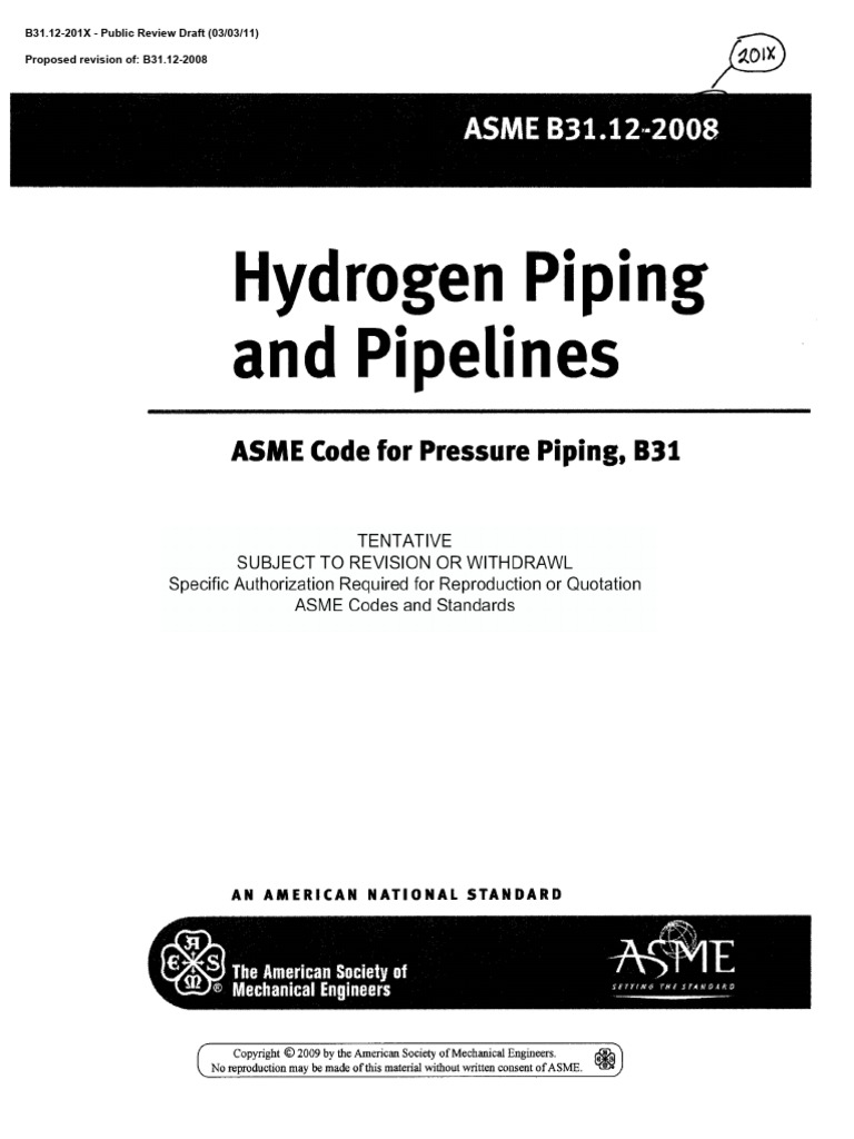 Asme b31 12 2008 | PDF