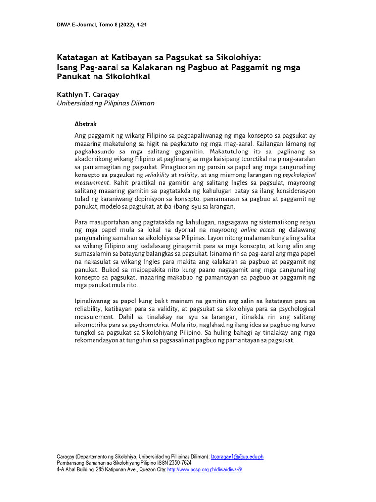 1 Artikulo Caragay | PDF