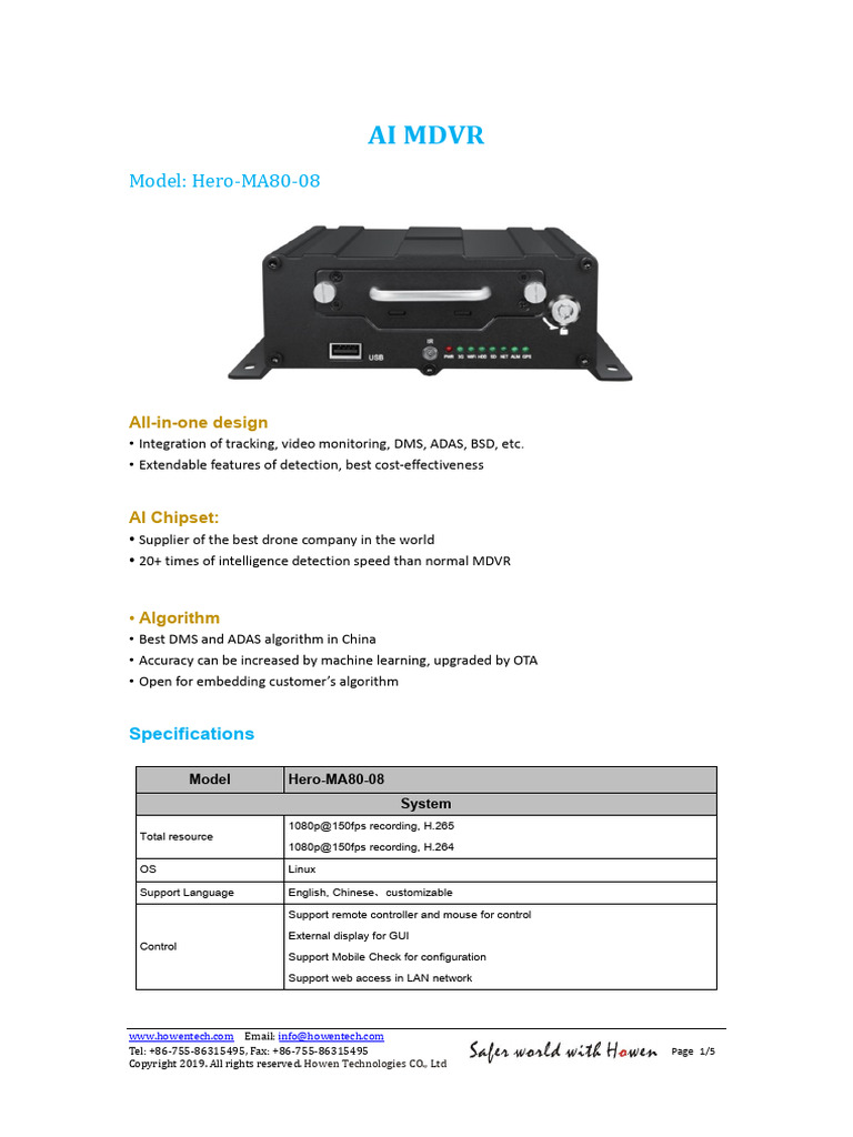 Hero-MA80-08 Datasheet R2 | PDF | Wi Fi | Usb