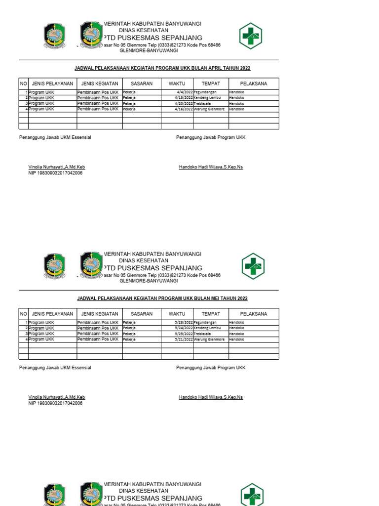 Form RPK Bulanan | PDF