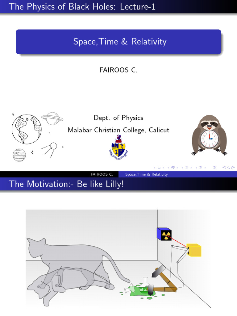 The Physics of Black Holes 1 | PDF | Theory Of Relativity | Special ...