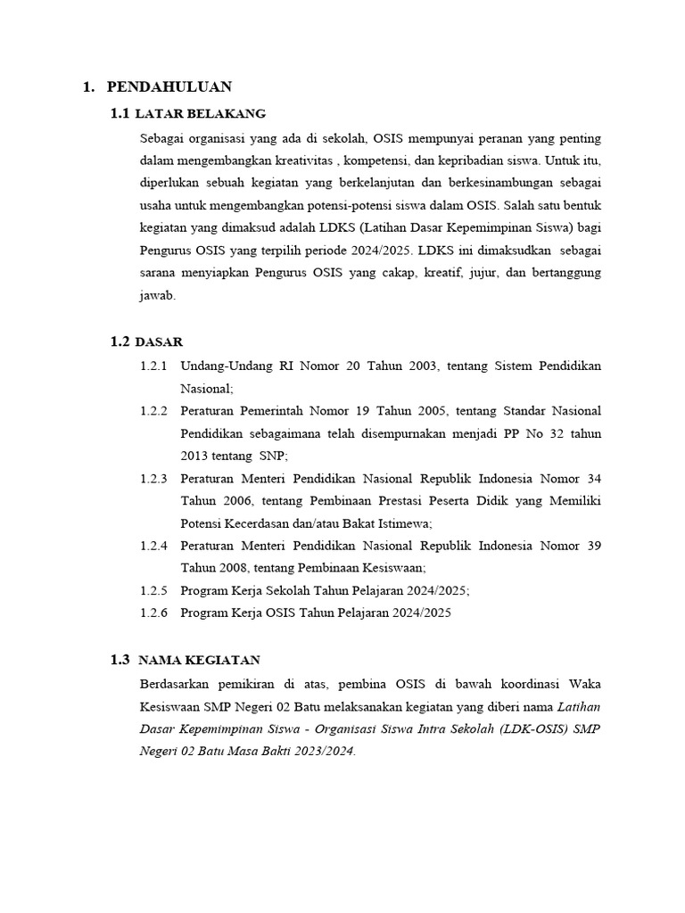 Proposal LDKS 2024 2025 (2) (Repaired) | PDF