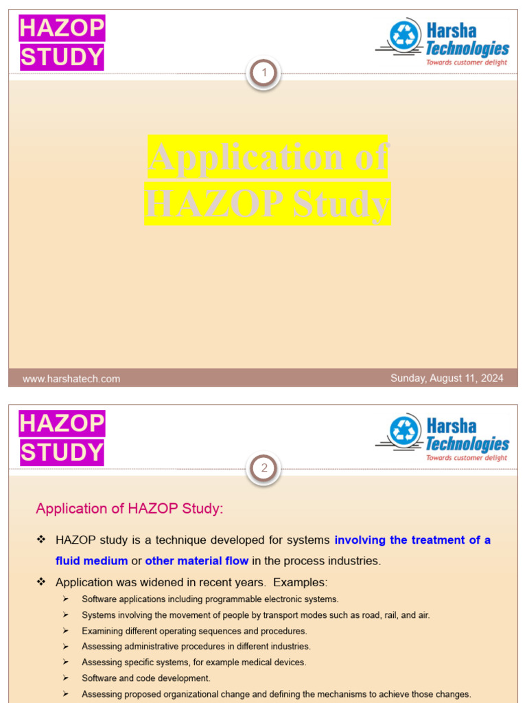 14 Application of HAZOP Study | PDF | Software Testing | Systems ...
