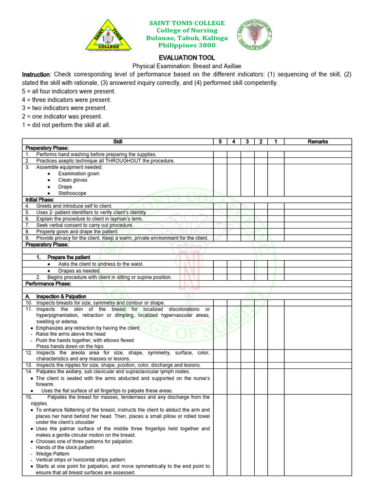 ETool 7 Breast Axillae | PDF | Nipple | Breast