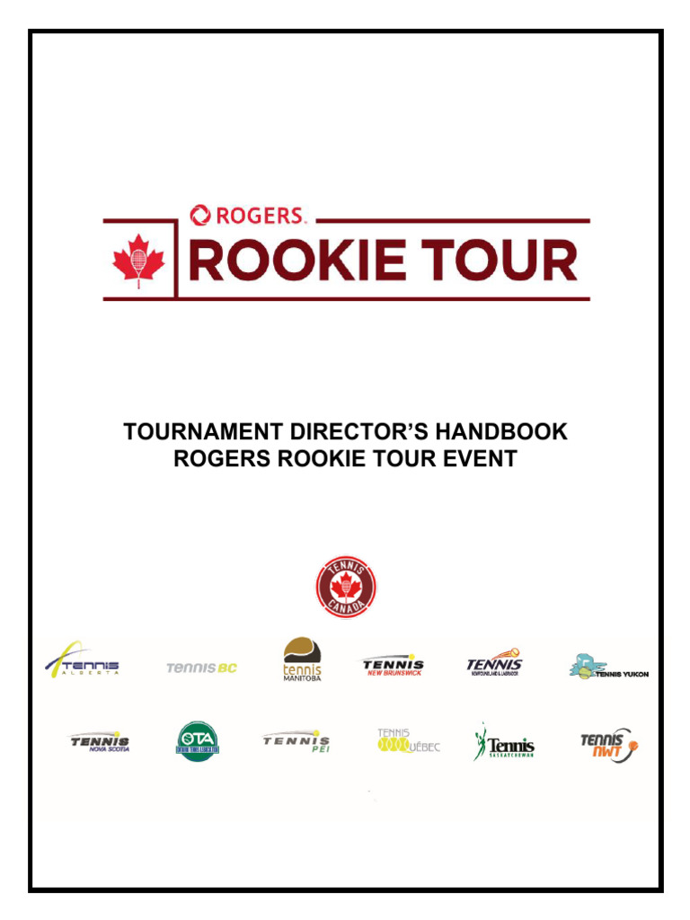 Rogers Rookie Tour Tournament Handbook | PDF | Tournament | Sports