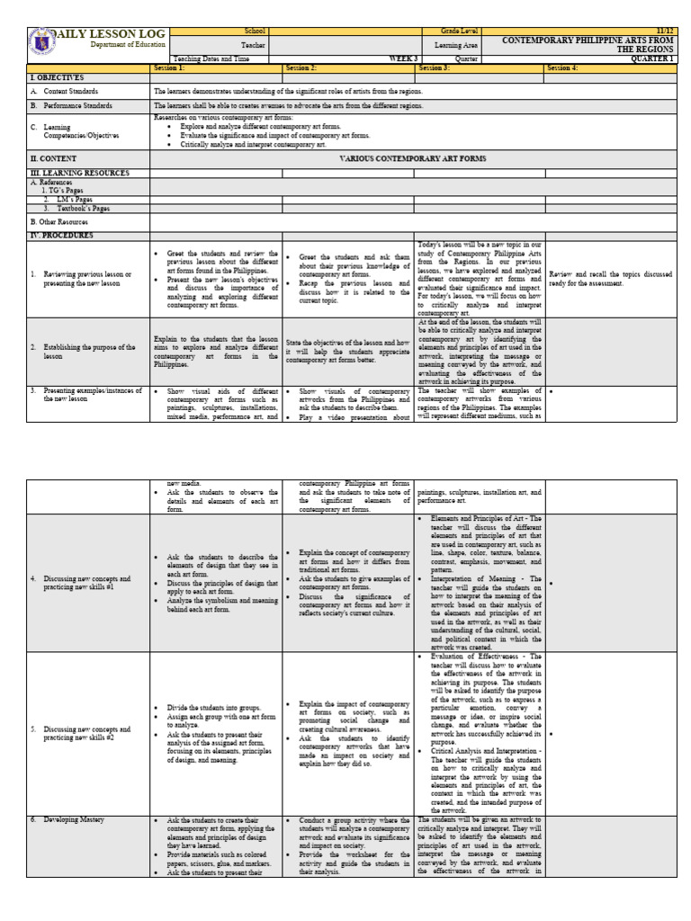CPAR Q1 WEEK3 | PDF | Learning | Cognition