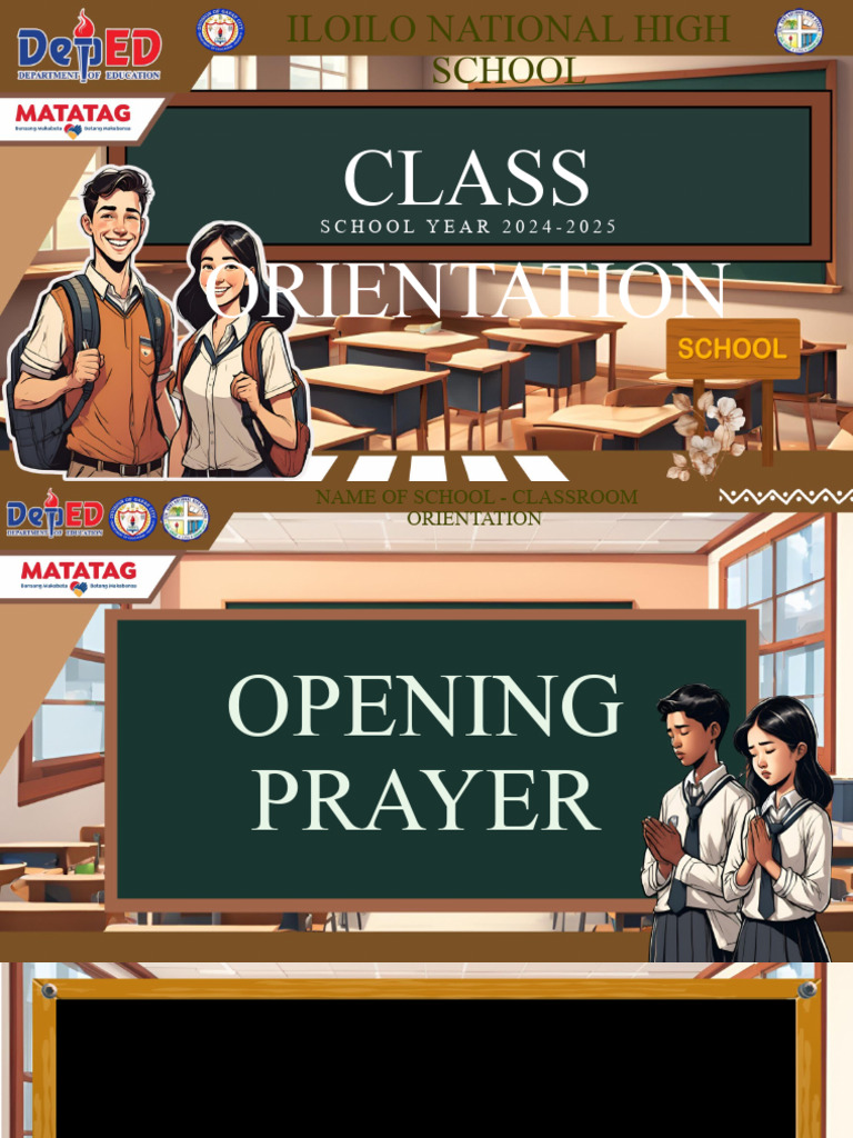 Origina - CLASS ORIENTATION 2024-2025 | PDF | Classroom | Psychological ...