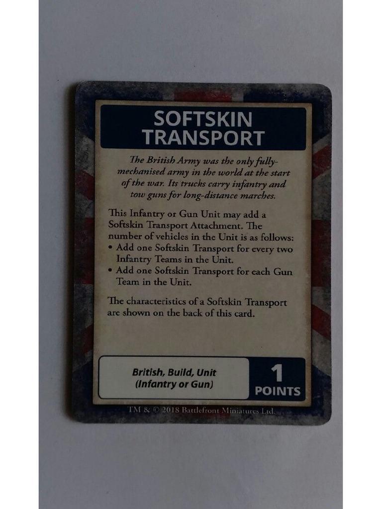 FOW Armoured Fist Command Cards | PDF