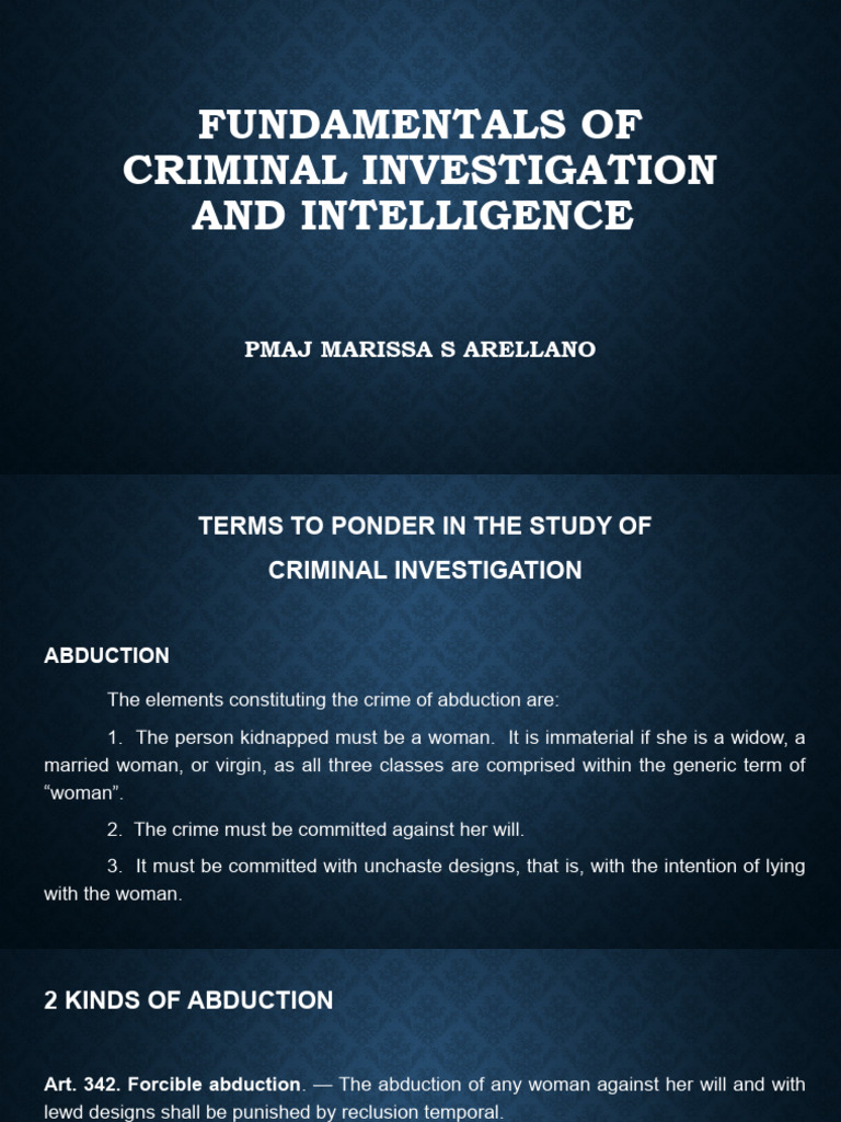 Mid Fii Ppt6 | PDF | Kidnapping | Crimes