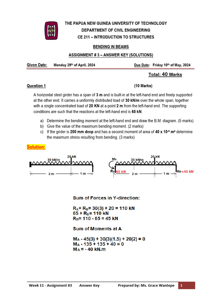 Ce211 Assignment 3 Question Answer Key Solutions Pdf