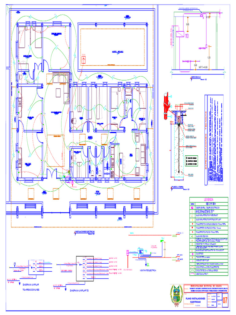 07 Plano Instalaciones Electricas-A1 | PDF | Distribución de energía eléctrica | Ingeniería de ...