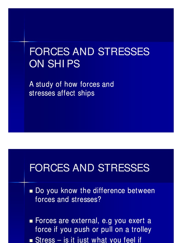 Forces and Stresses on Ships | PDF | Bending | Stress (Mechanics)