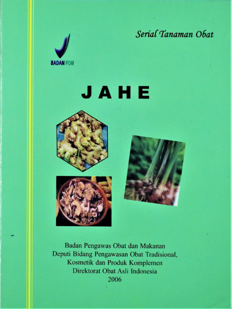 BPOM Serial Tanaman Obat - Jahe | PDF