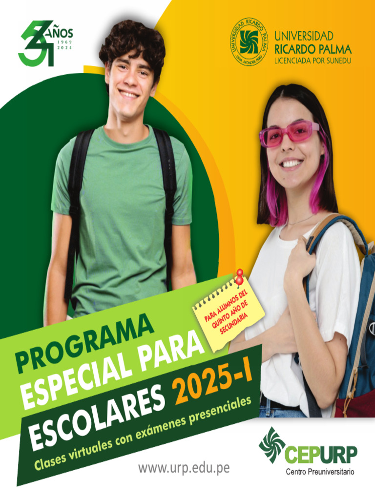 Diptico Cepurp Programa Escolar 2025 I | PDF