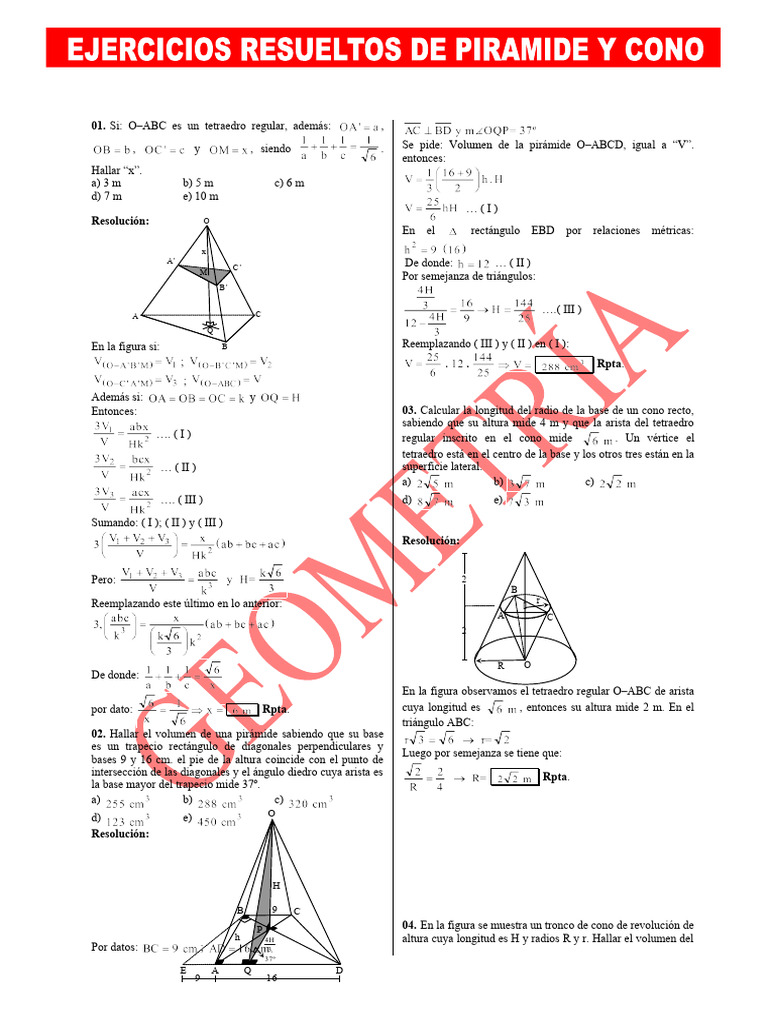 Semi 20 | PDF | Tetraedro | Rectángulo