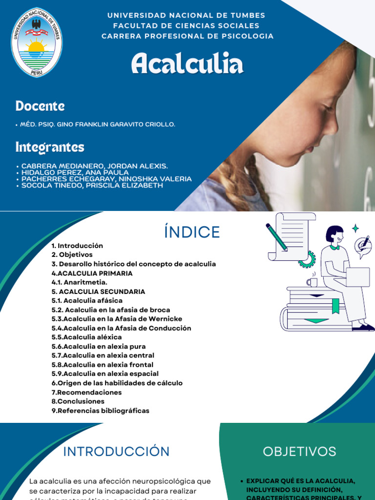 Acalculia: Tipos y Diagnóstico | PDF | Afasia | Sistema nervioso