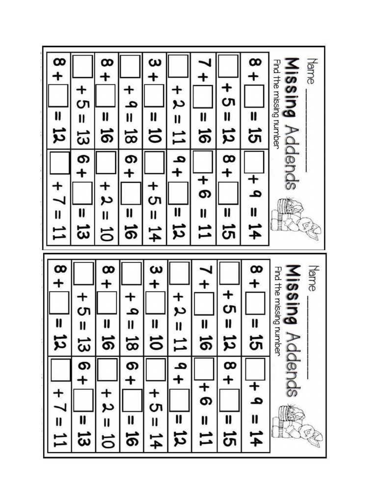 Missing Numbers | PDF