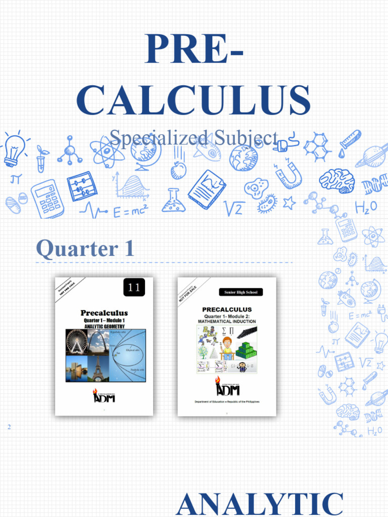 Pre Calculus Module 1 Week 1 | PDF | Ellipse | Equations