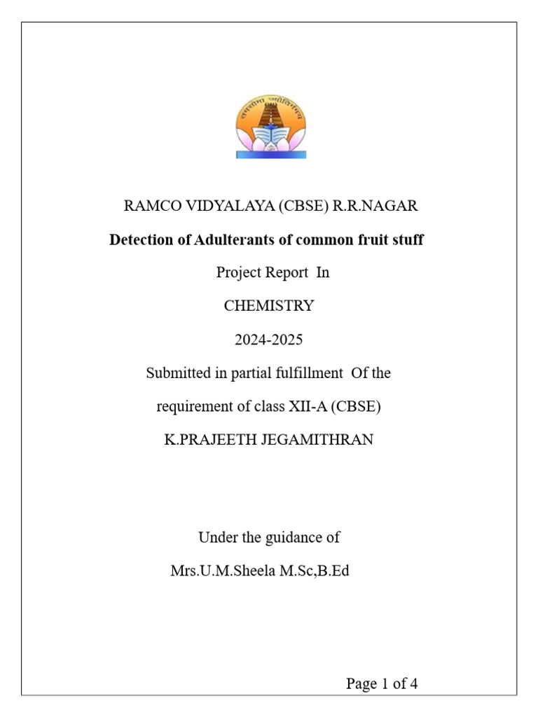 Prajeeth Chemistry-1 | PDF | Educational Stages | Qualifications
