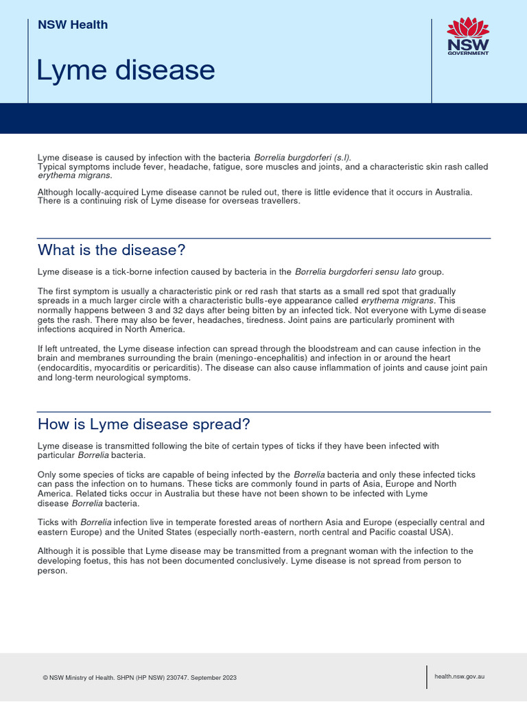 Lyme Disease | PDF | Lyme Disease | Epidemiology
