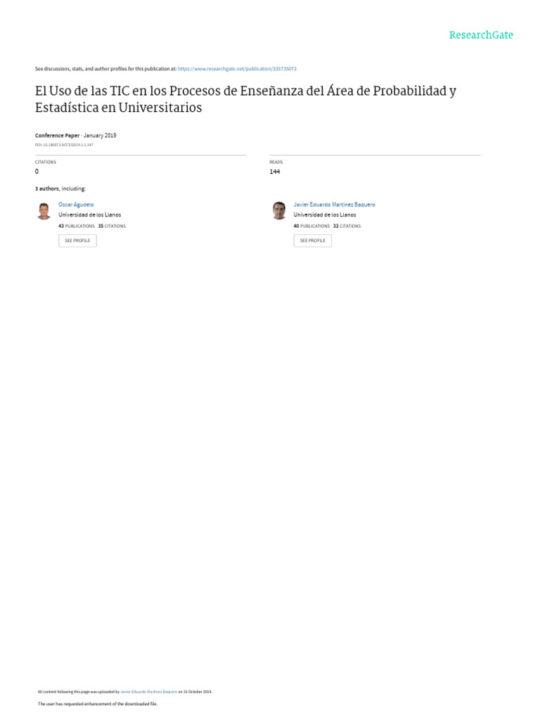 El Uso De Las Tic En Los Procesos De Ensenanza Pdf Enseñando